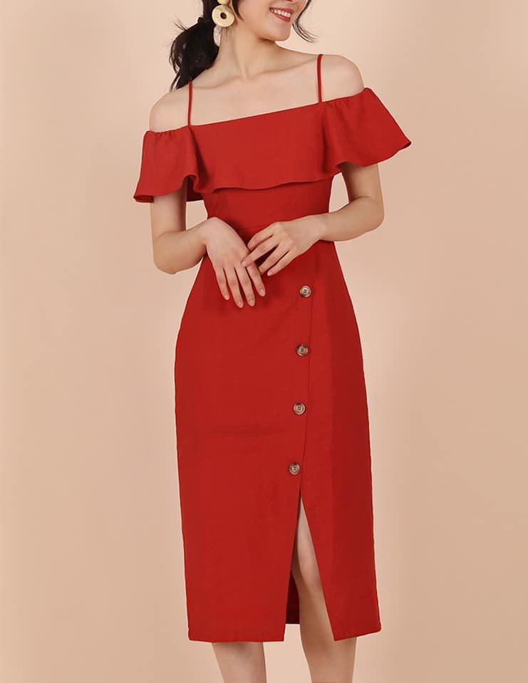 Summer Button Dress | Jolivia Co