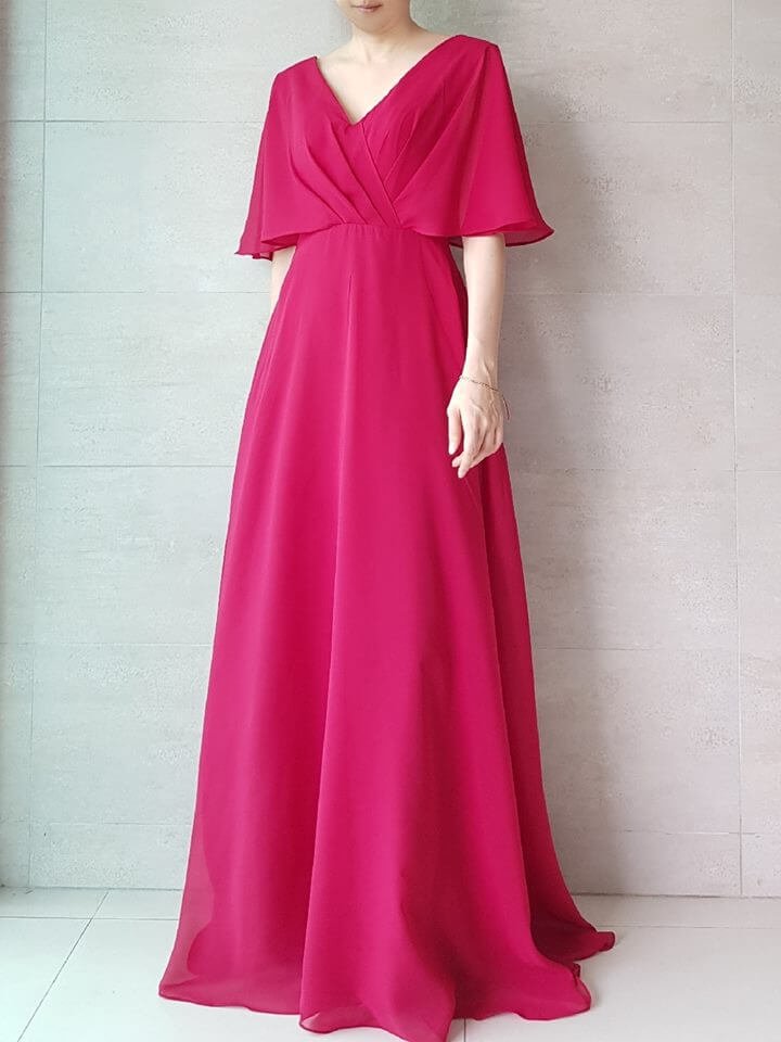 Vanetta V-Neck Open Back Dress | Jolivia & Co